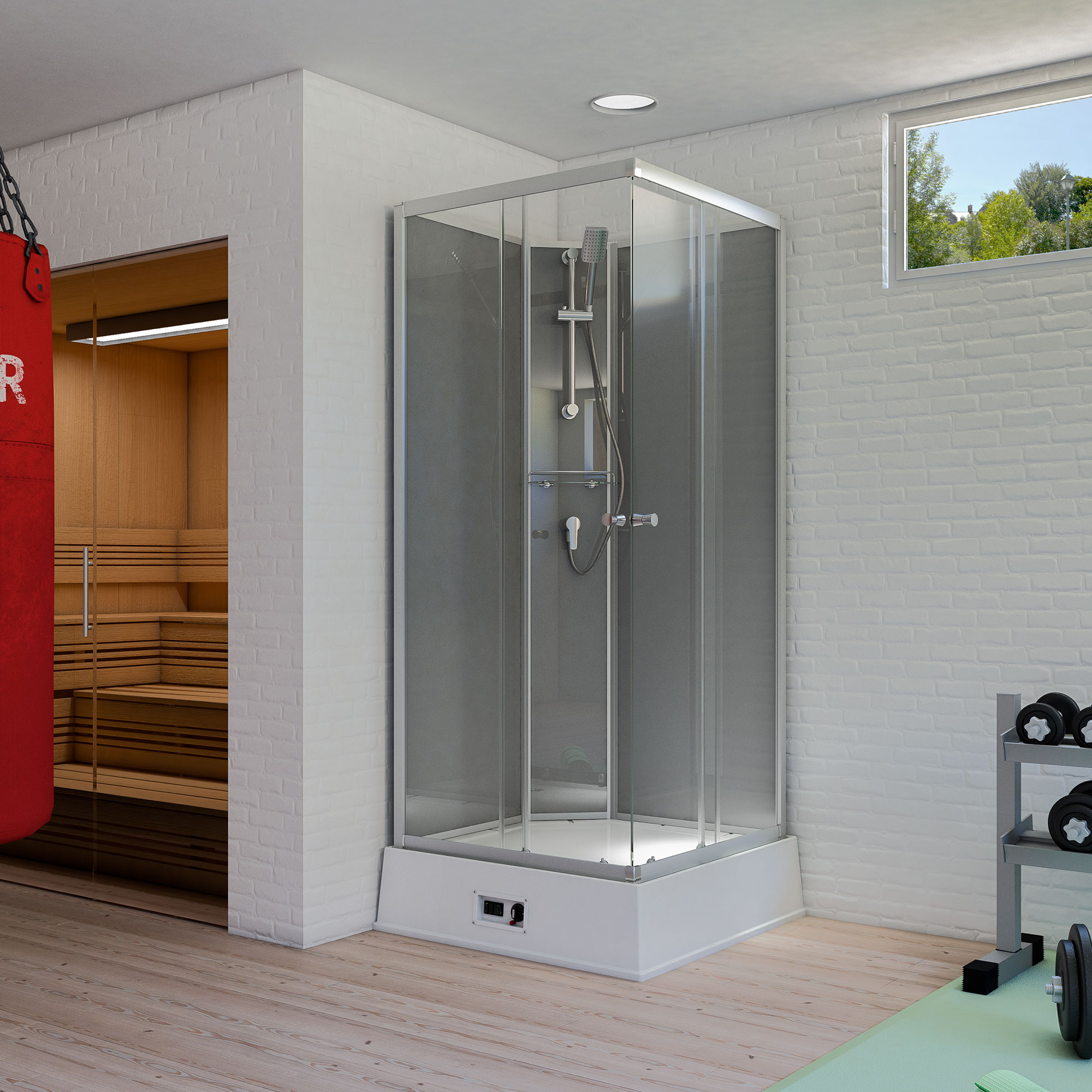 Fabelhafte Komplettdusche Mit Boiler Und Pumpe Hornbach Ebenbild